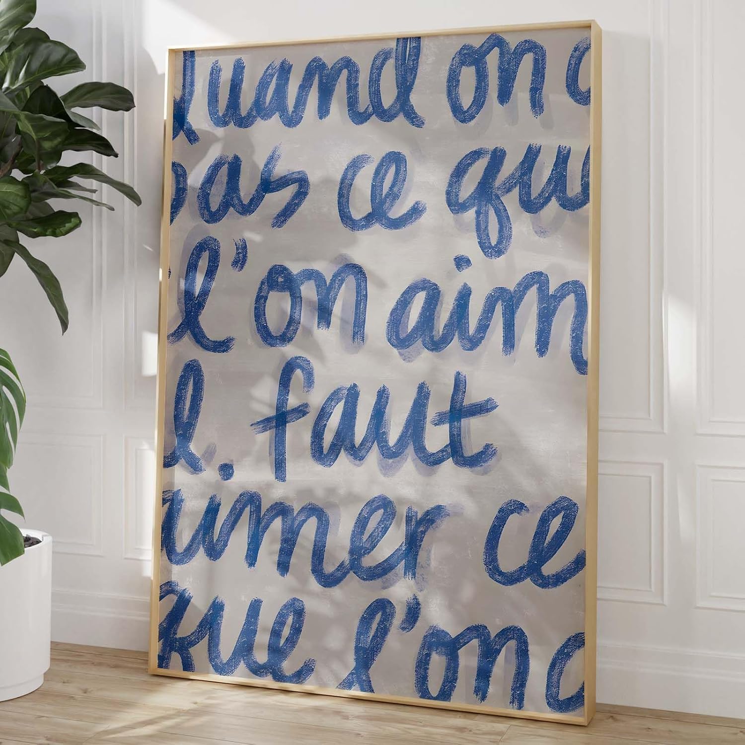 Amazon.com: Vintage Blue Posters Cute Quote Paintings Trendy Wall ...