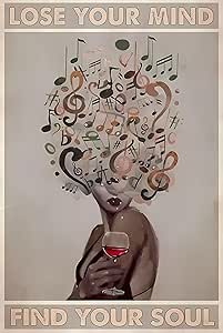 Amazon.com: Vintage Lose Your Mind Find Your Soul Poster Mental Health ...