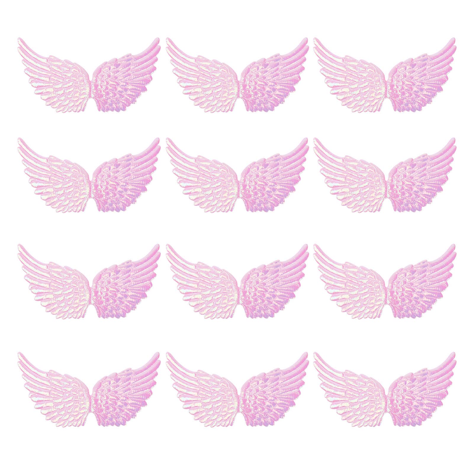 Snapklik.com : 12PCS Pink Glitter Angel Wings Craft Angel Wings Mini ...