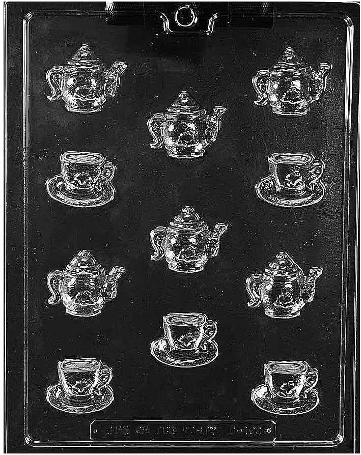 Amazon.com: Chocolate Molds Bs Teacups & Teapots Mold Chocolate Tea Cup ...