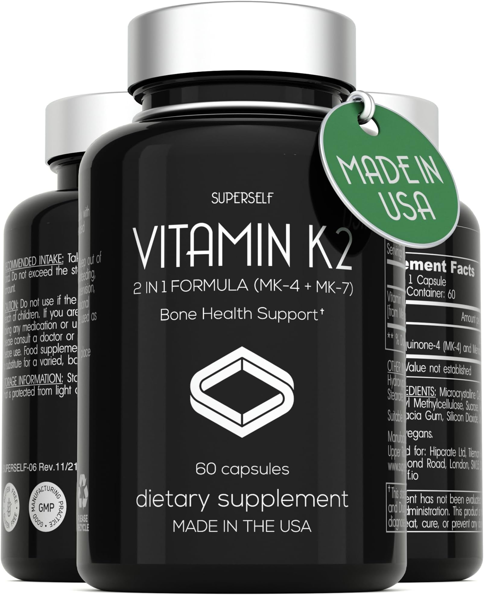 Amazon.com: Vitacost Ultra Vitamin K with Advanced K2 Complex - 180 ...