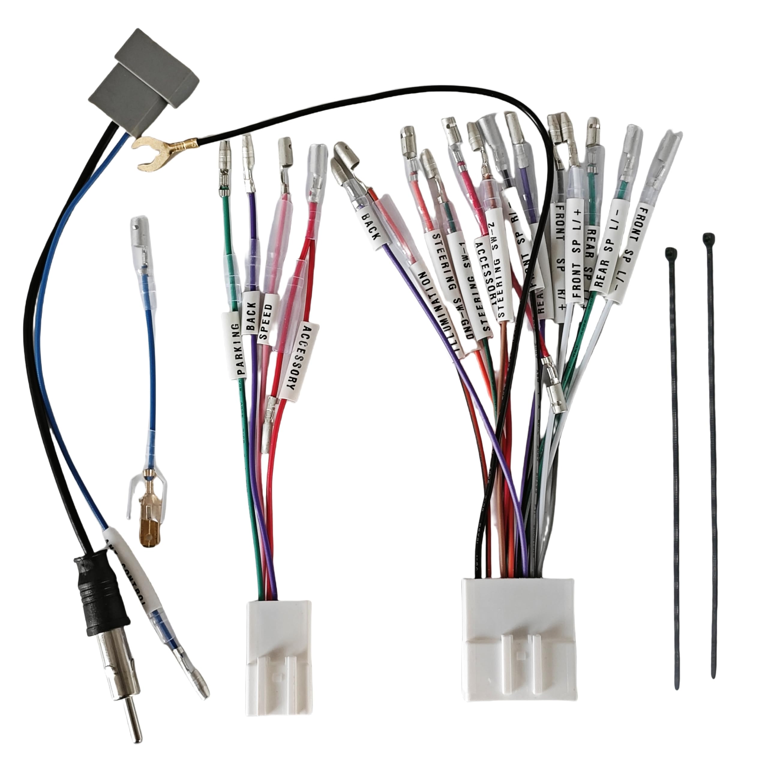 Amazon.co.jp: Oattun AODEA(オーディア) オーディオナビゲーション取付キット (2DIN/車速配線カプラー12p/アンテナ変換コード3p/オーディオワイヤーハーネス ...