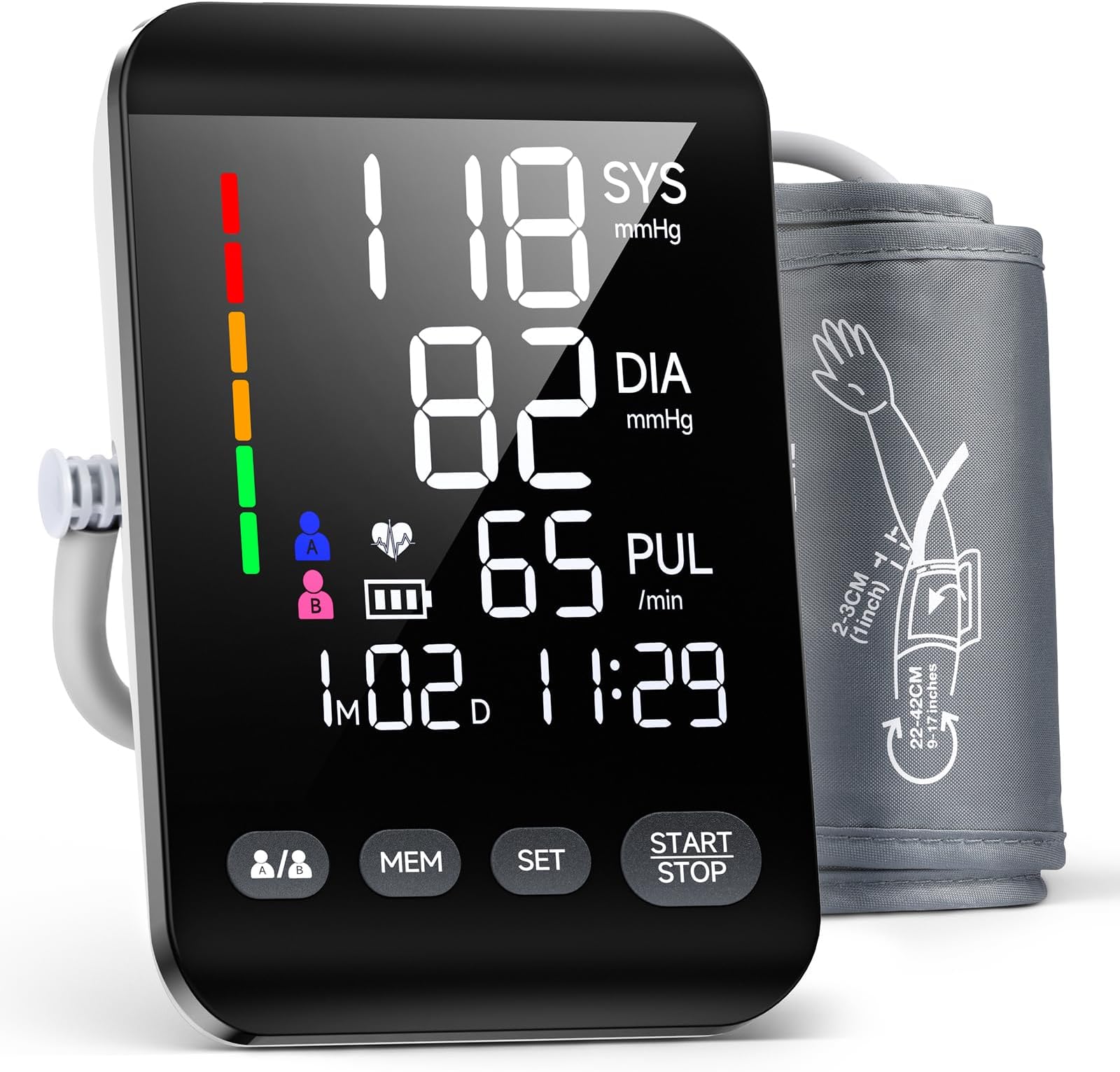Amazon.com: COOCEER Automatic Blood Pressure Monitor: X8 Digital Blood ...