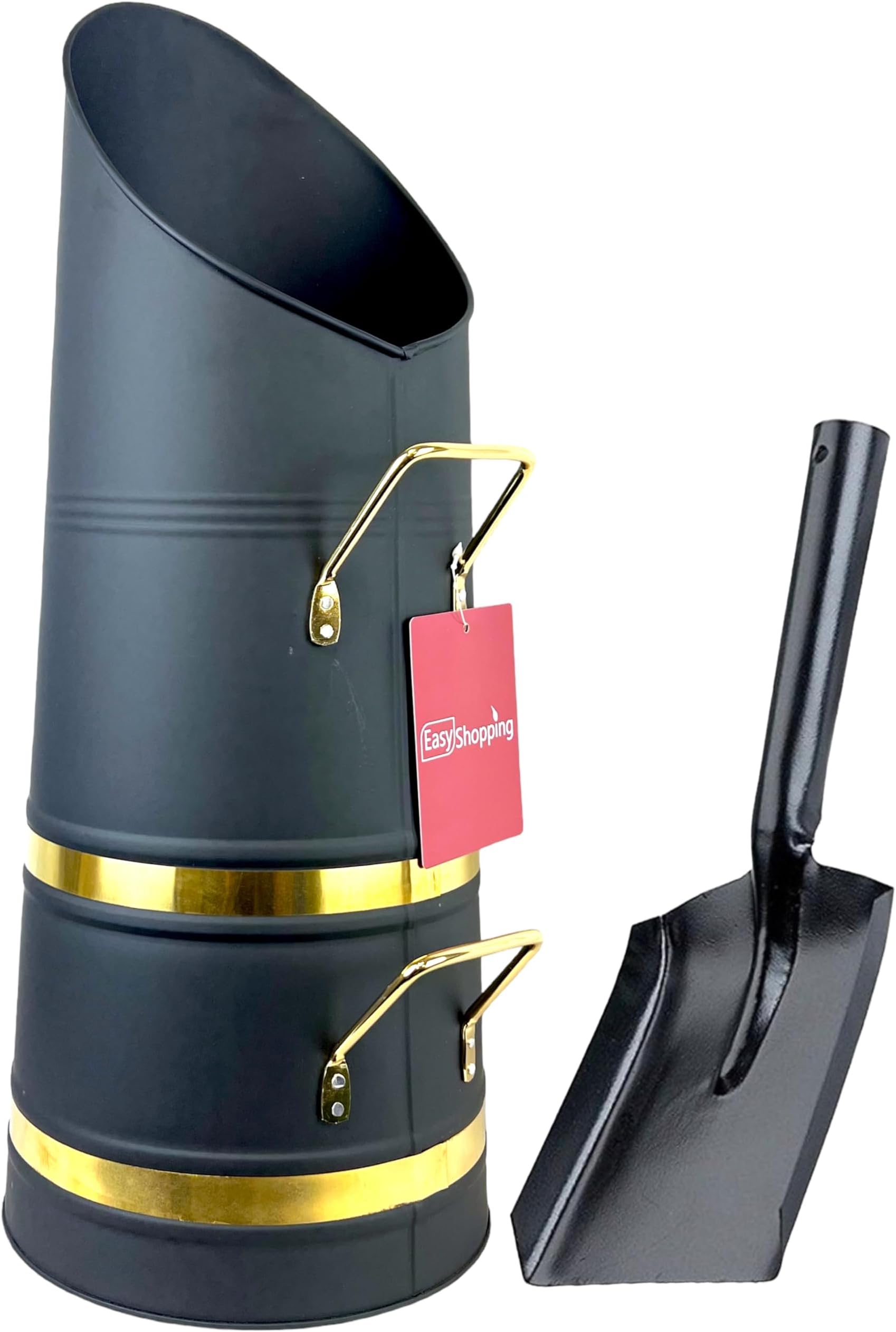 Heavy Duty Anthracite Coal Hod, Bucket Coal Scuttle Black High Quality ...