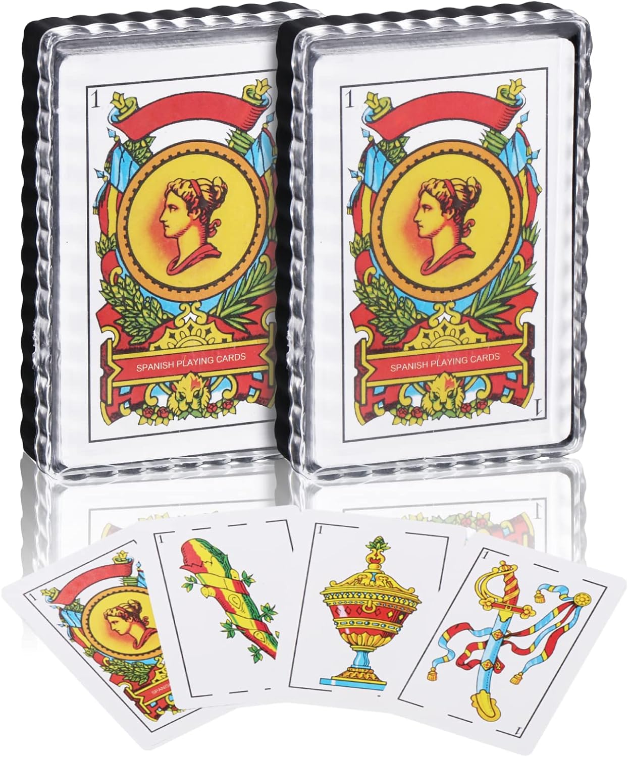 Amazon.com: 2 Decks Spanish Playing Cards Cartas Españolas, Baraja ...