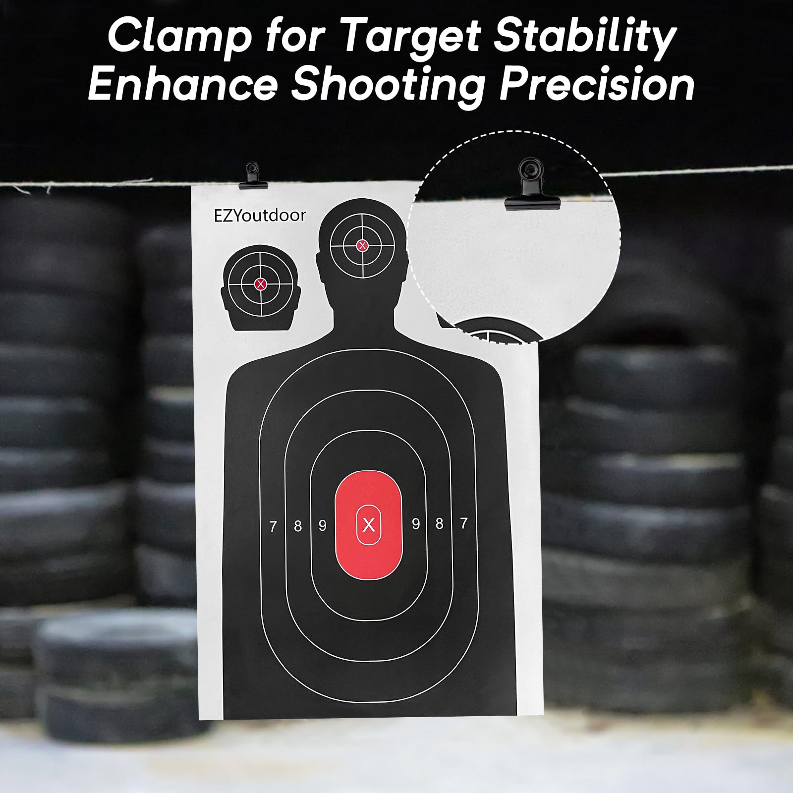 Snapklik.com : Paper Shooting Targets For Gun Range, Multiple Aiming ...