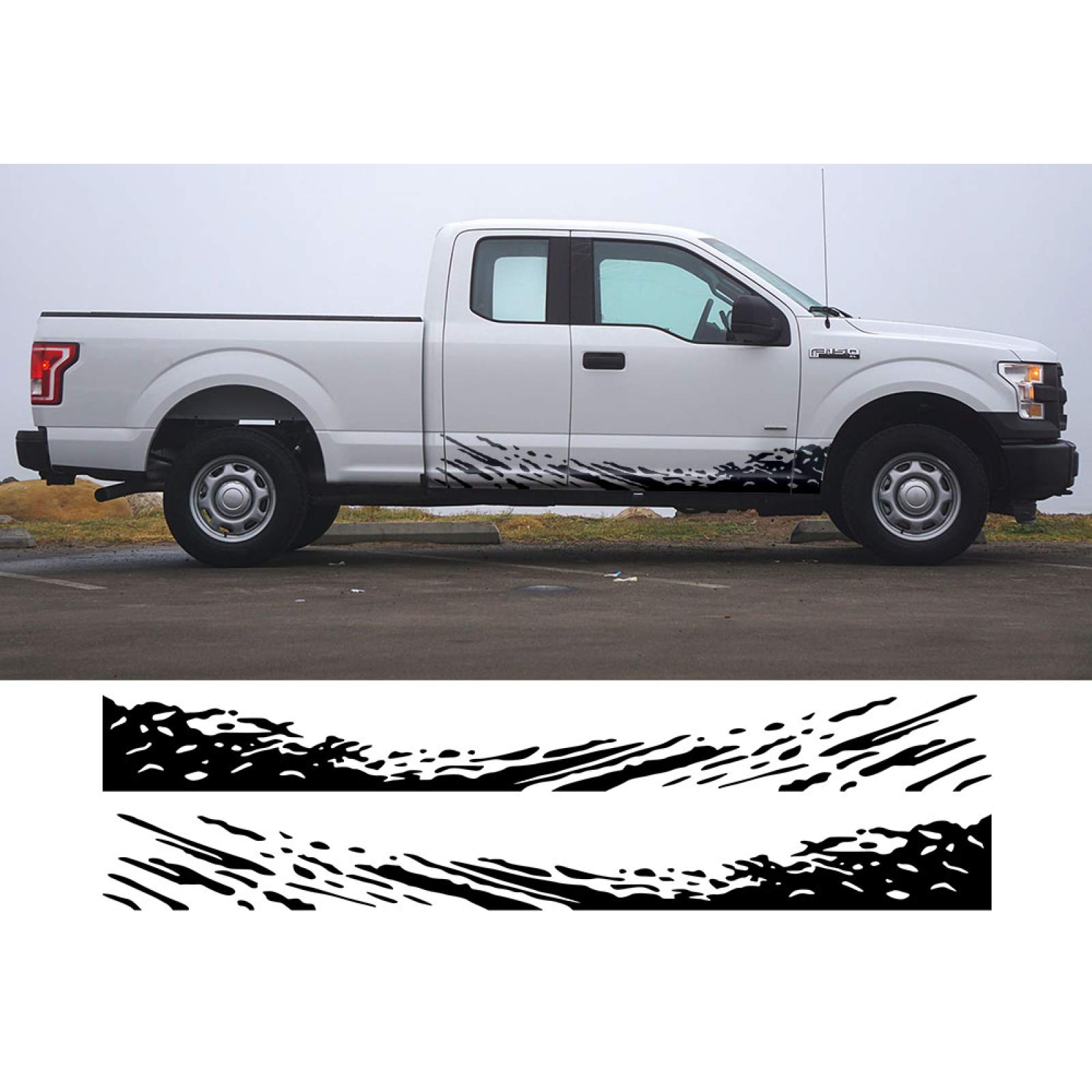 Asdfgzxc Car Side Skirt Stickers Stripe Decal Vinyl Decals Ford ...