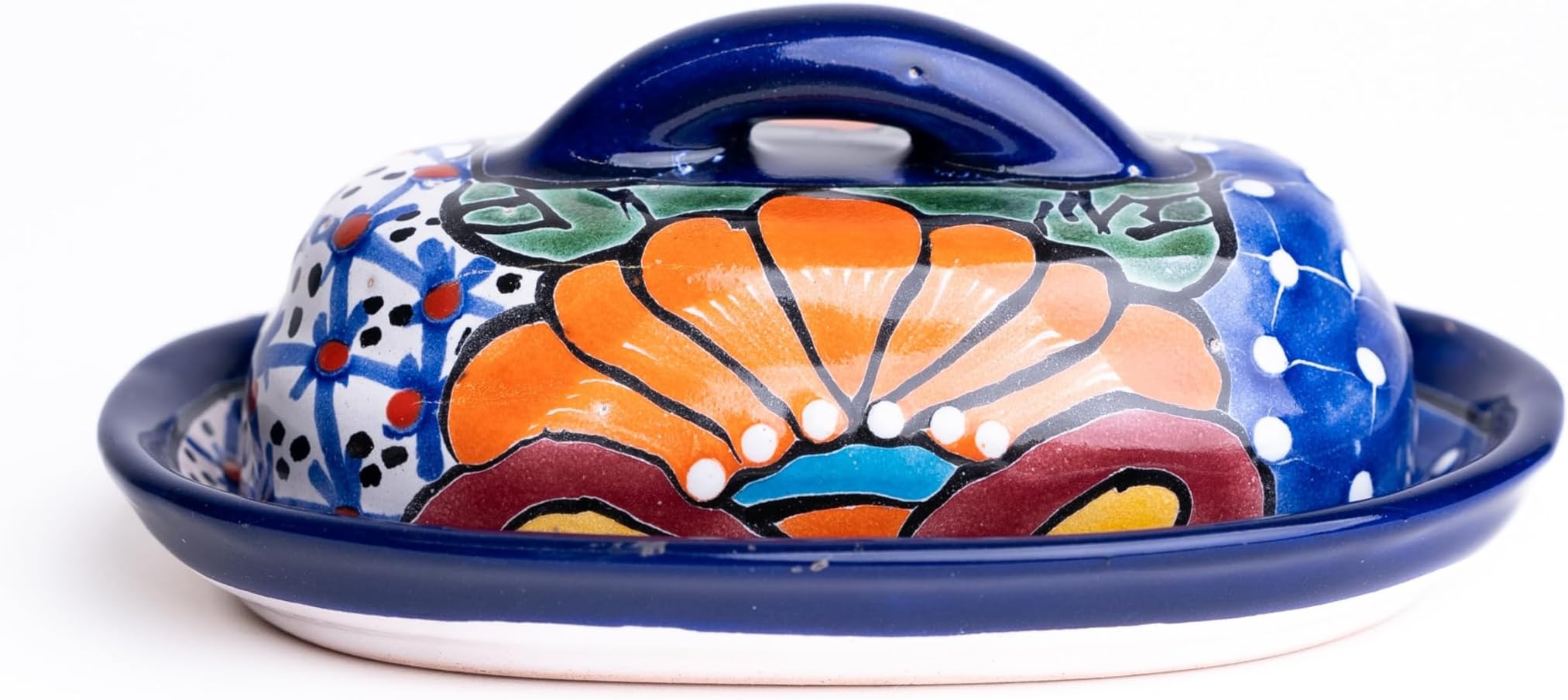 Amazon.com | NAGU Hand Drawn Ceramic Butter Dish with Lid, Farmhouse ...