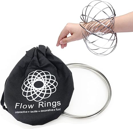 Amazon.com: Flow Ring - Kenetic Spring Toy - 3D Sculpture Ring : Toys ...