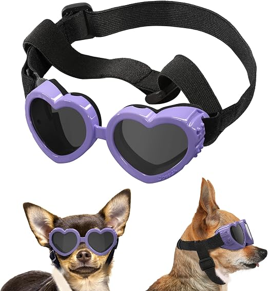 Lewondr Small Dog Sunglasses UV Protection Goggles Eye Wear Protection ...