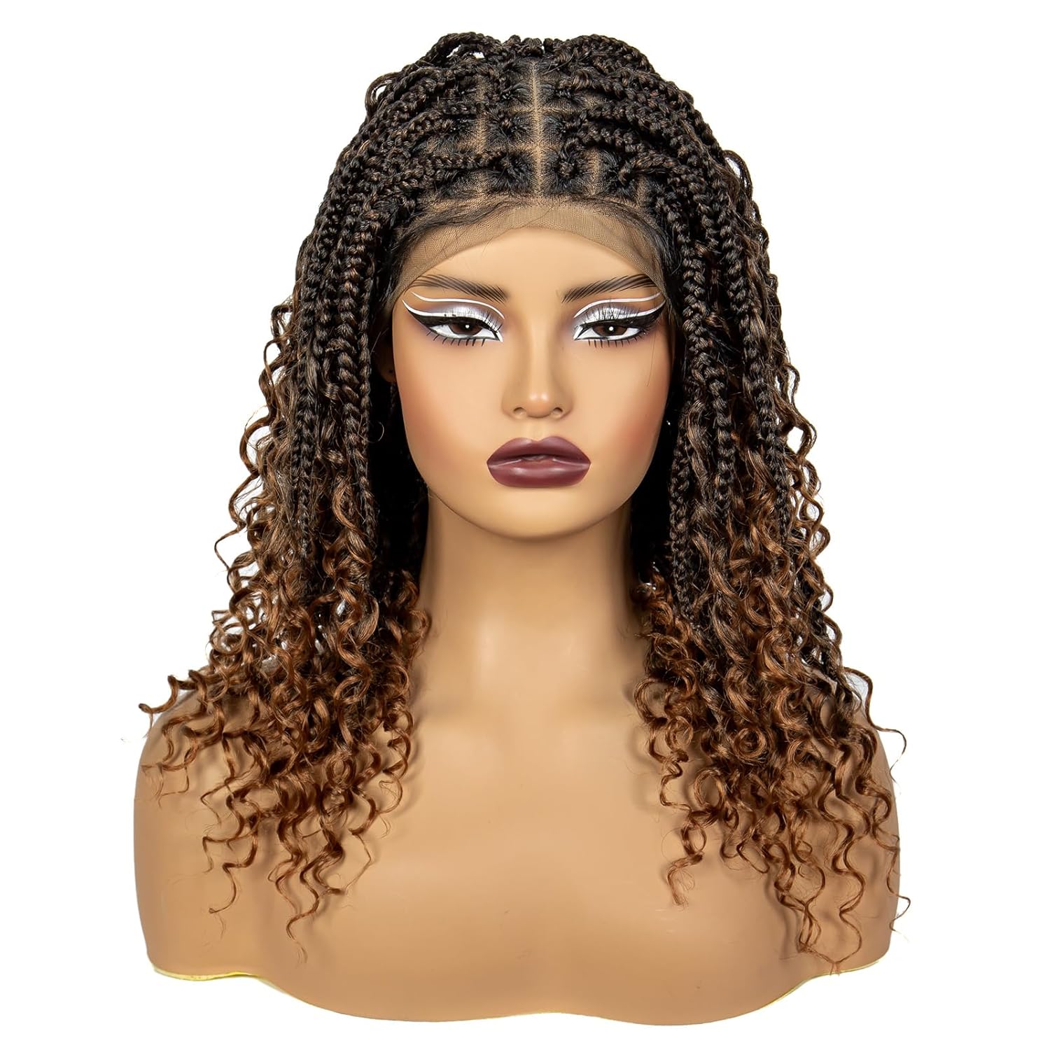 Amazon.com : A ANYTIME Qiyu 18" Short Knotless Box Braided Wigs for ...