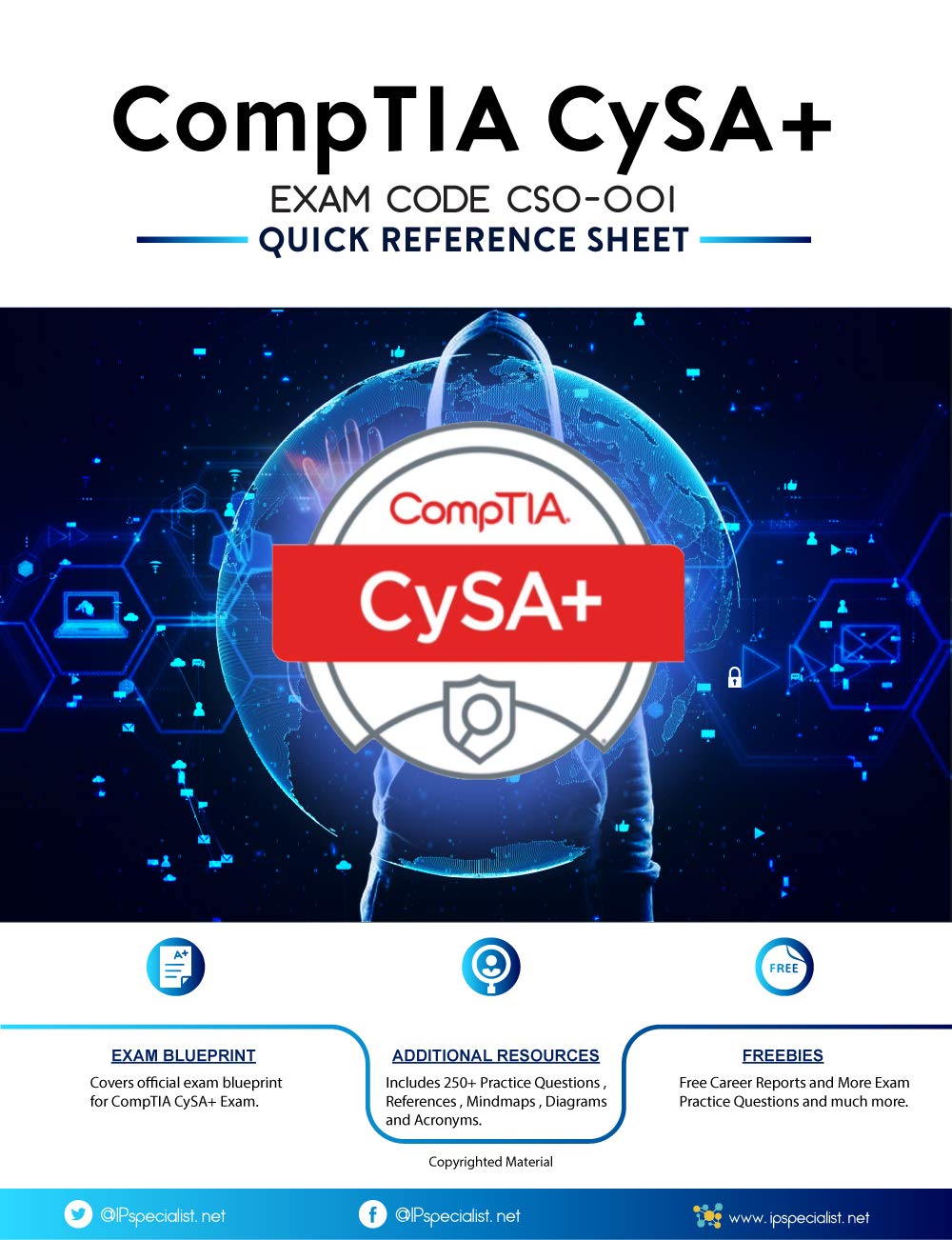 Amazon.com: CompTIA CySA+ Quick Reference Sheet eBook : Specialist, IP ...