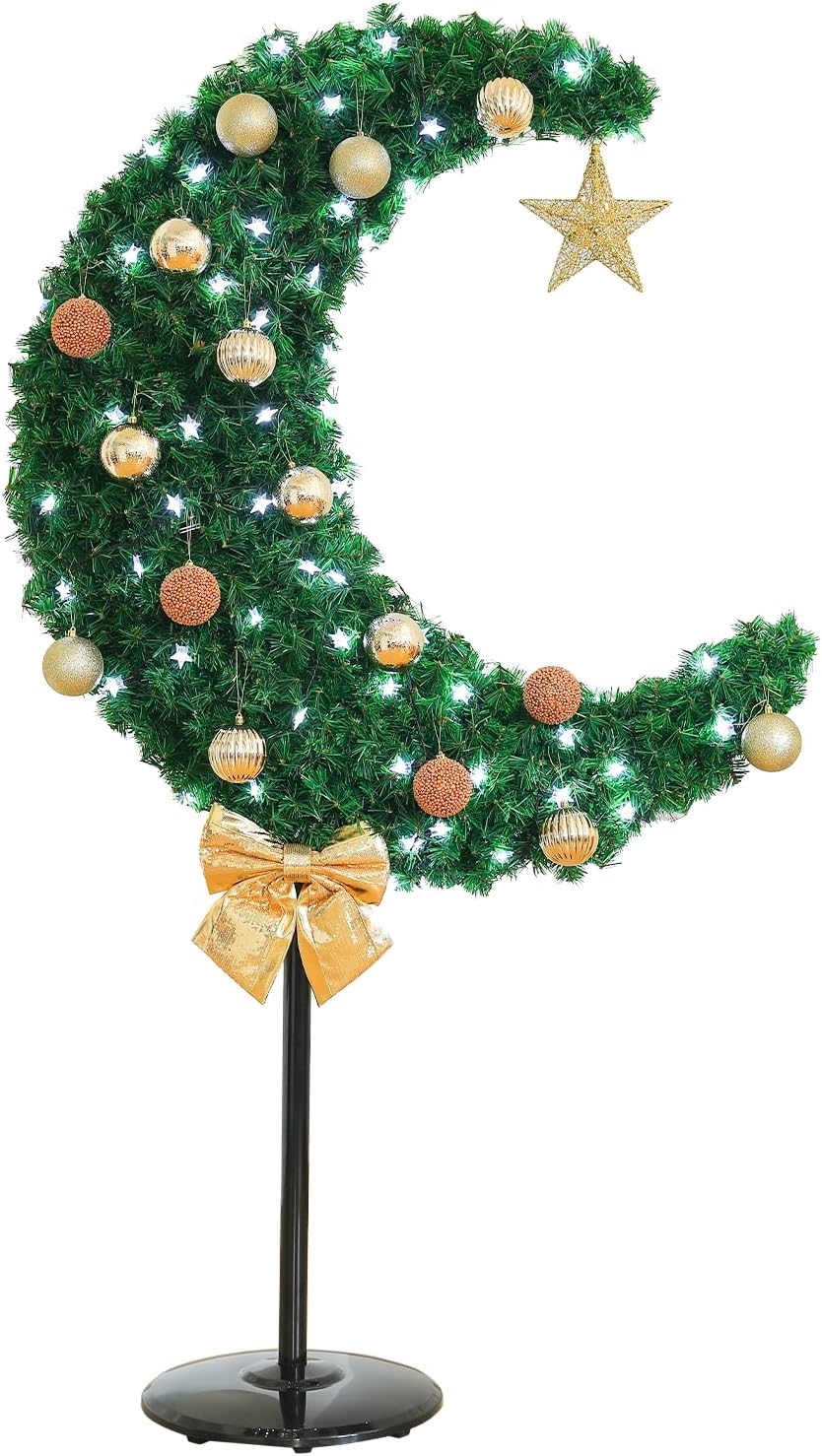 Amazon.com: MOQPG 6FT 120 LED Lighted Eid Ramadan Tree Handmade Mubarak ...