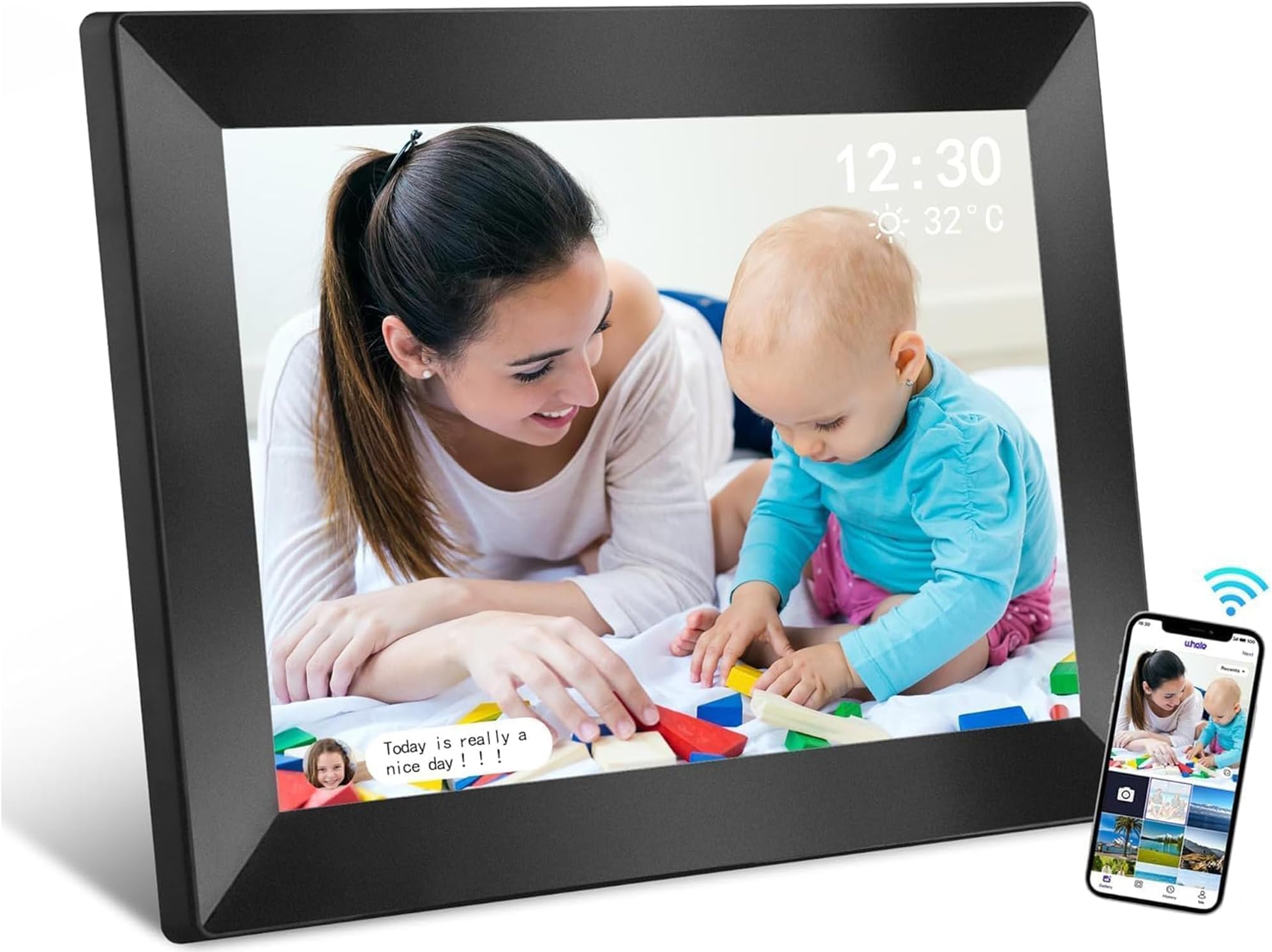 Amazon.com : Digital Picture Frame, 10.1 Inch WiFi Digital Photo Frame ...