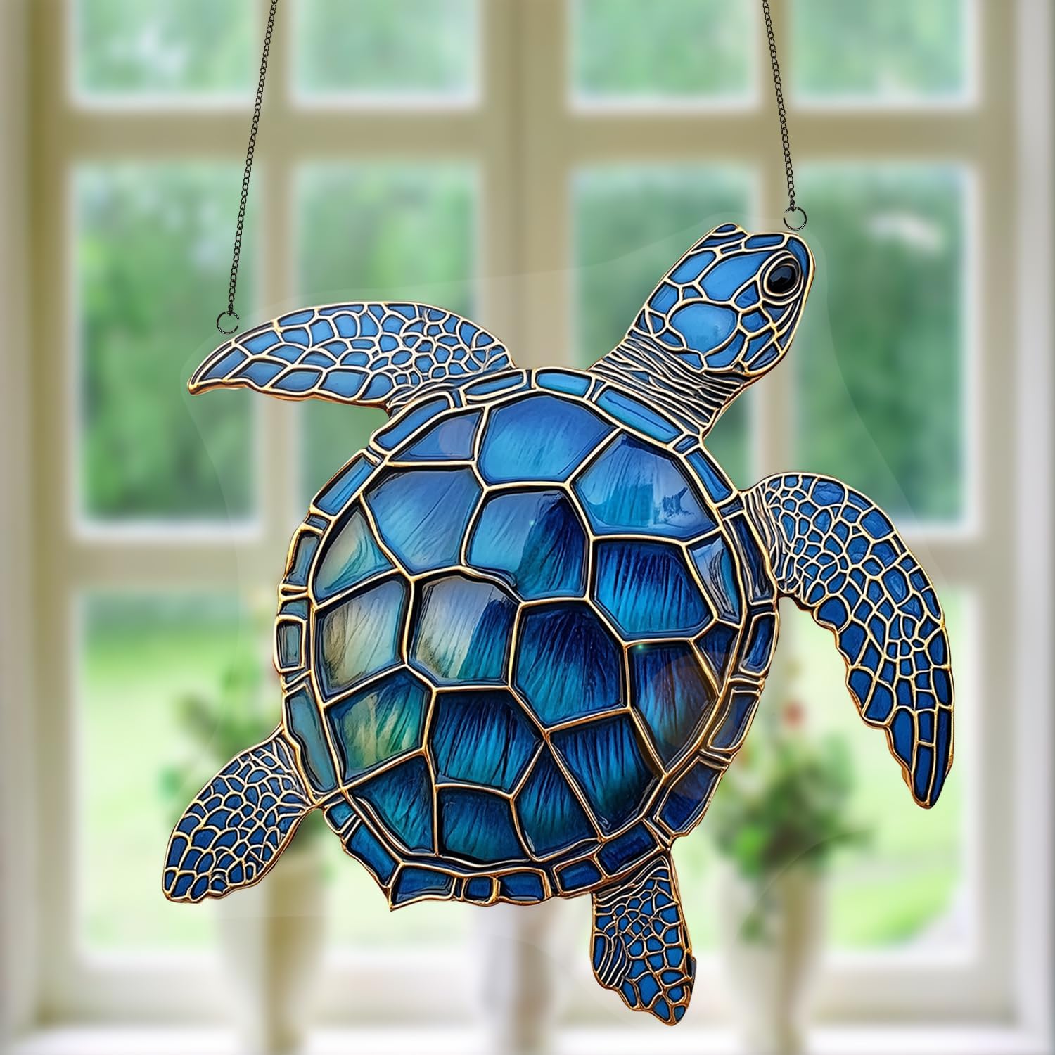 Amazon.com: Turtle Ocean-Themed Window Hanging, Turtle Suncatchers for ...