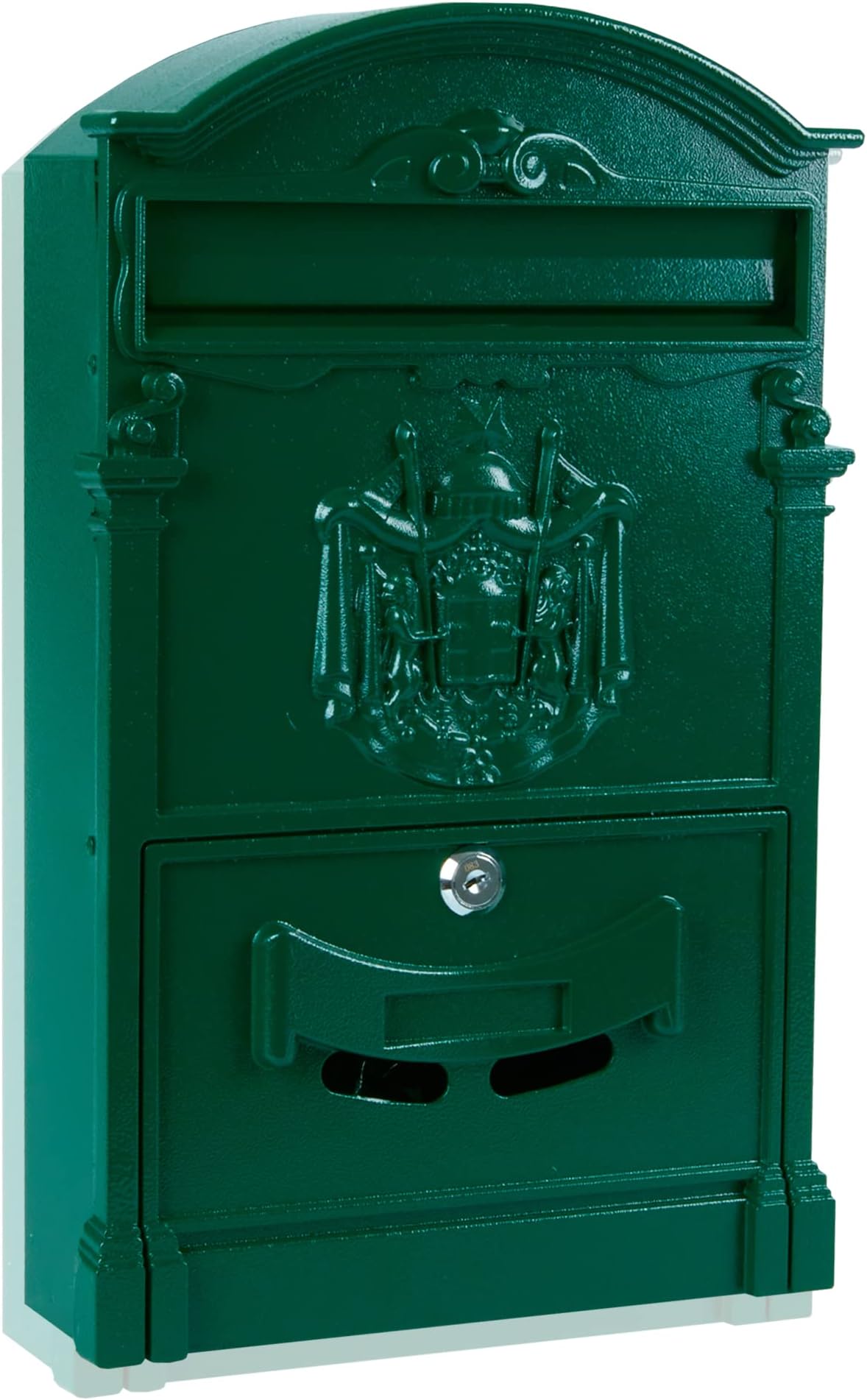 Post Box Postbox Letter Box Outside Mailbox Metal External Mail Green ...