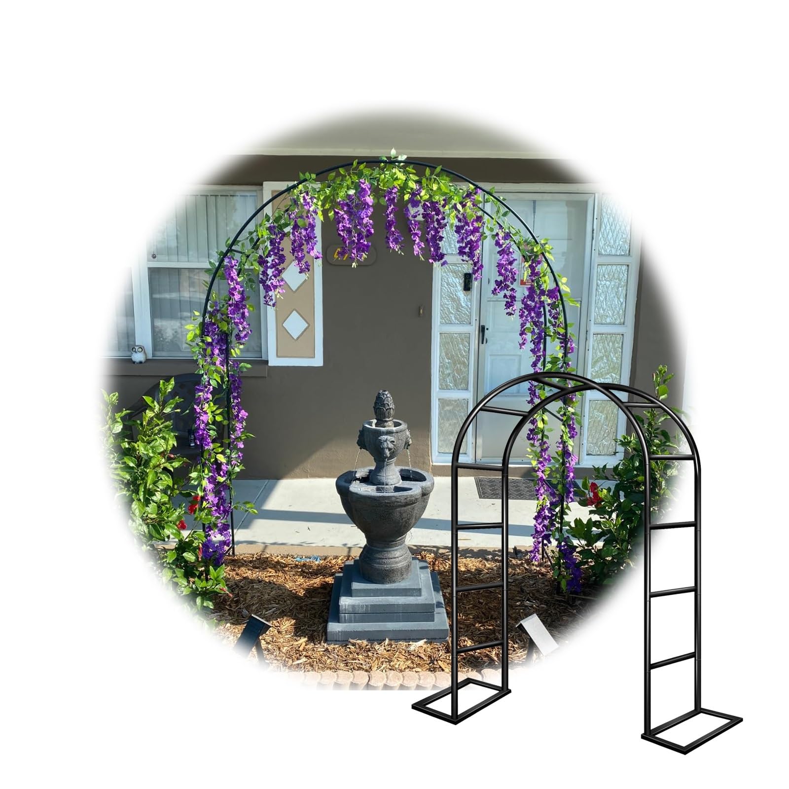 Weatherproof Arched Trellis Japanese Style Embrace The Tranquility Of