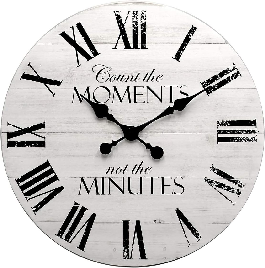 Amazon.com: MISC Oversize Shiplap Wall Clock - 48" h X 48" w 1.5" d ...