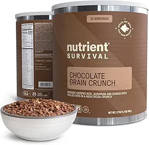 Amazon.com : Nutrient Survival MRE Cereal, Chocolate Grain Crunch (12 ...