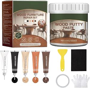 Wooden Furniture Repair Kit - 100g Wood Putty Paint Restoration Tool ...