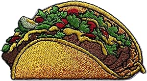 Amazon.com: LEMEPINZ Mexican Taco Patches, Size 3" Iron Patch or Sew On Patches for Backpacks ...