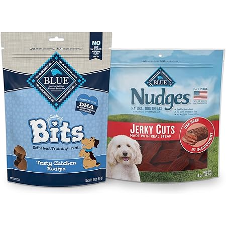 Amazon.com : Blue Buffalo Dog Treats Variety Bundle, Steak and Chicken ...