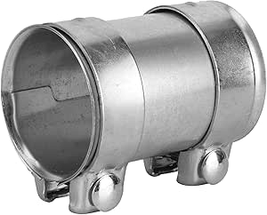 manchon INOX 76mm + Butt Joint Exhaust Band Clamp - 3in Pipe Connector ...