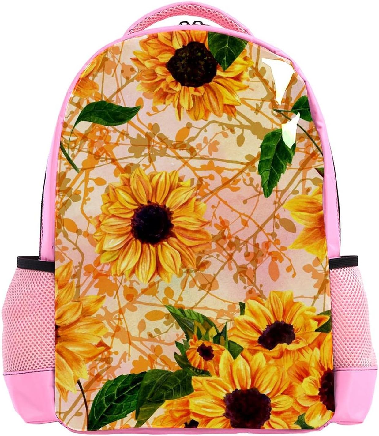Girl Pink Backpack Women Shoulder Bags College Bookbag Travel Rucksack ...