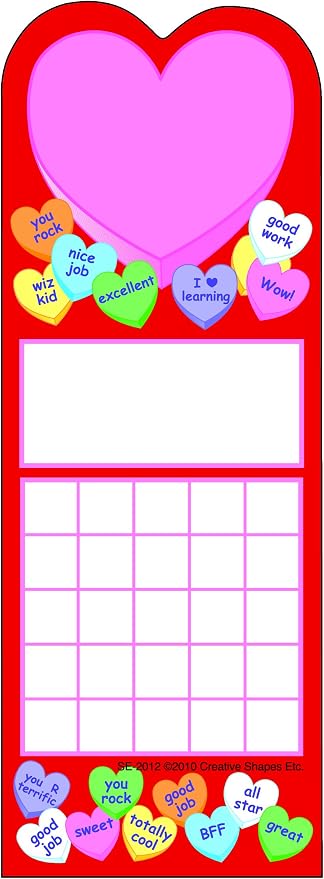 Amazon.com : Heart Personal Incentive Chart- Perfect for Encouraging ...