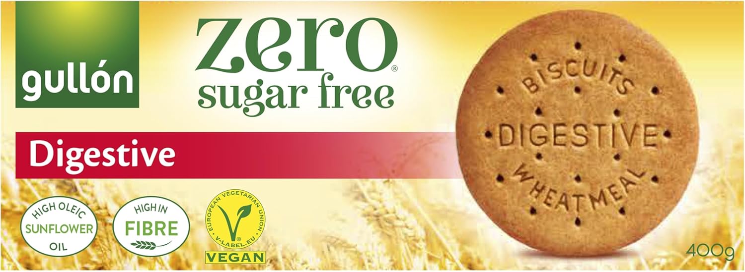Gullon ZERO Sugar Free DIGESTIVE Biscuits 400G : Buy Online at Best ...