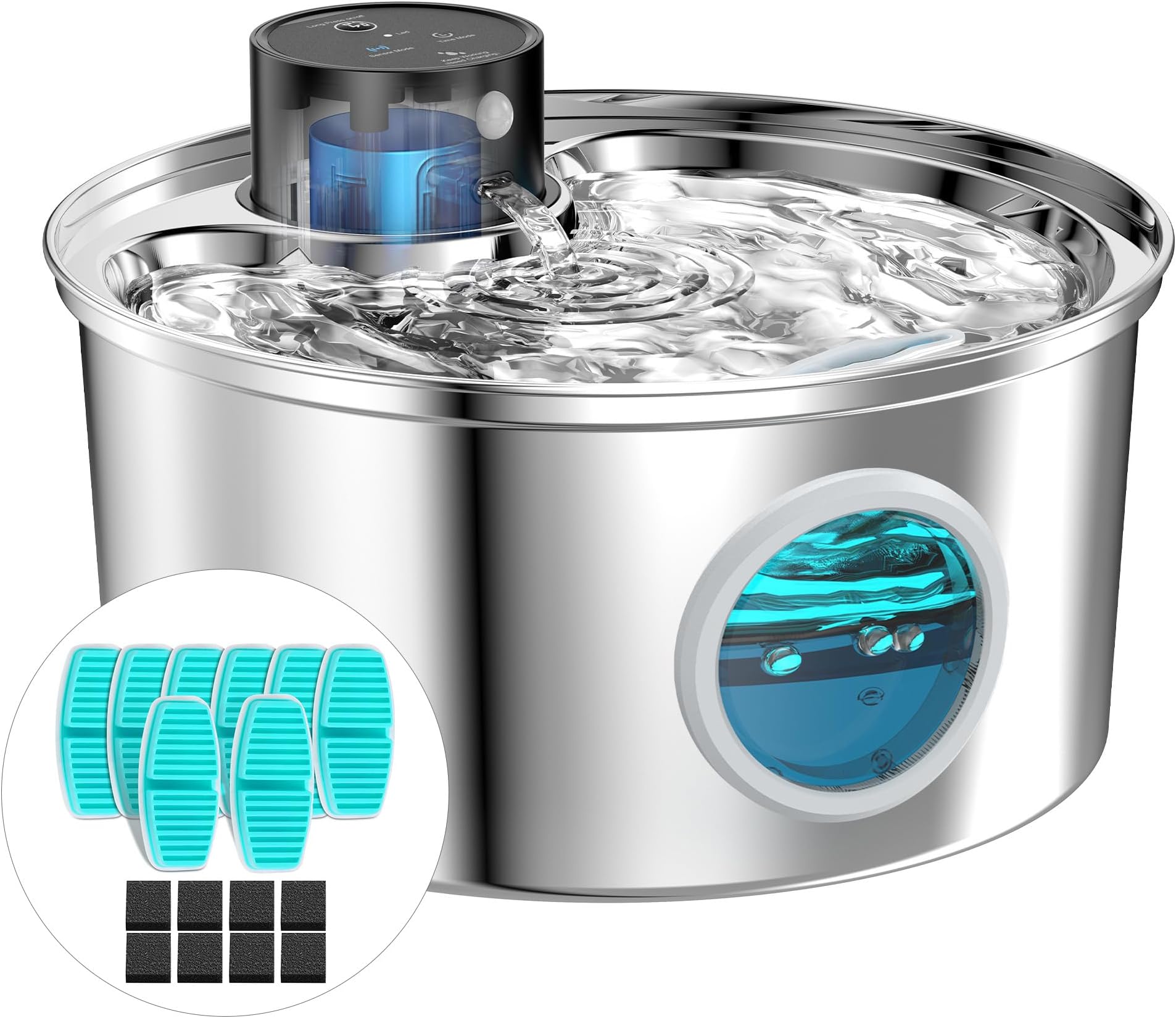 Pet Supplies : Battery Operated Cat Water Fountain: Cat Fountain ...