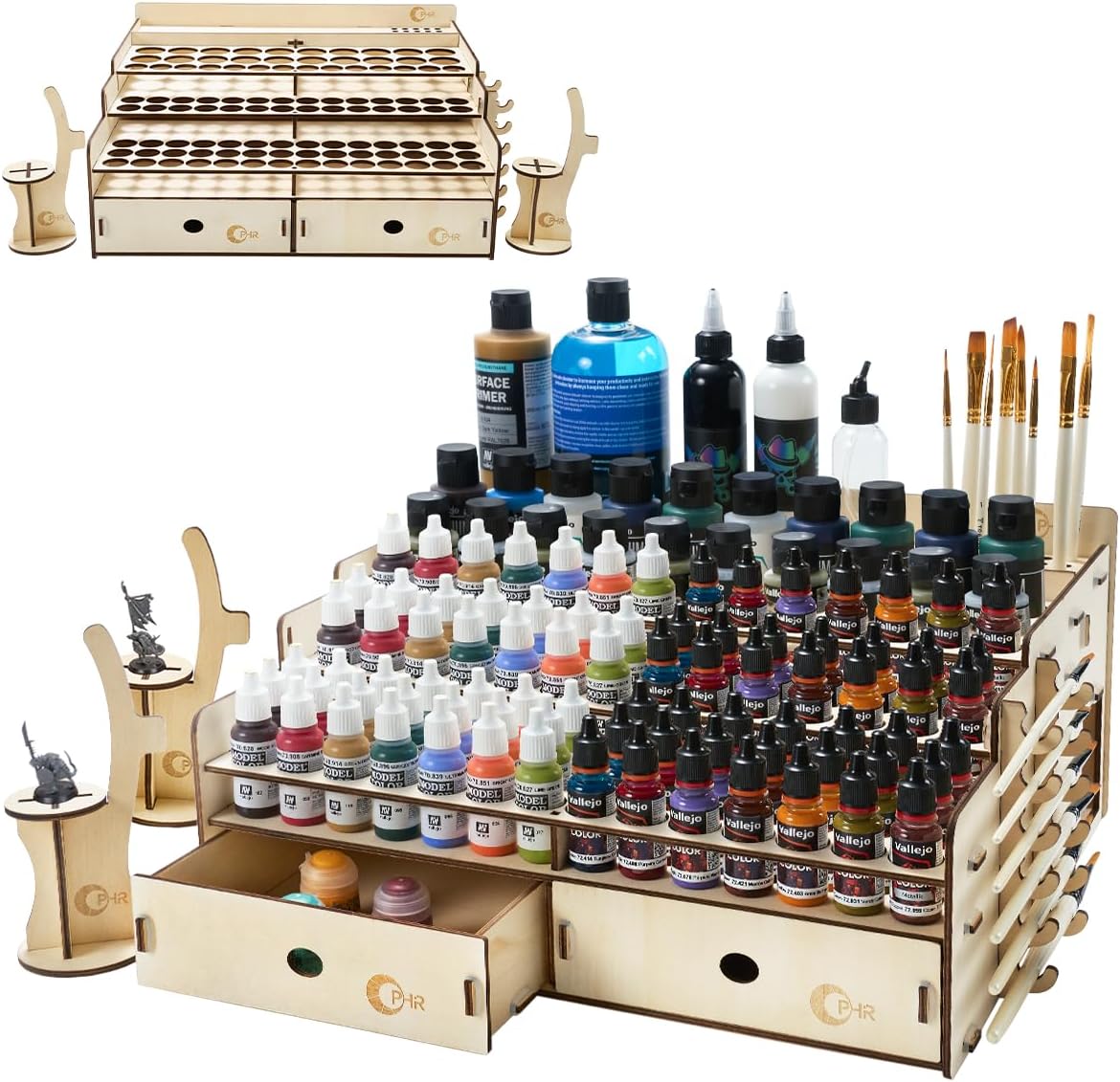 Amazon.com: Sokipa Craft wood panels for Paint Rack,Craft Wood Board ...