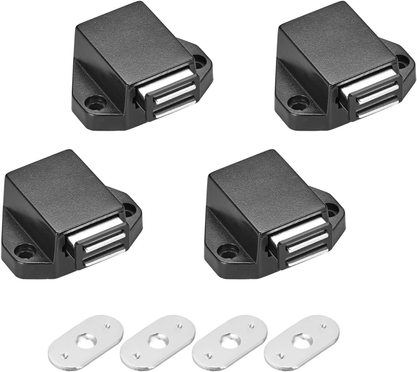 METALLIXITY Magnetic Latches Catch (1.46"x1.61") 4Pcs, Plastic Cabinet ...