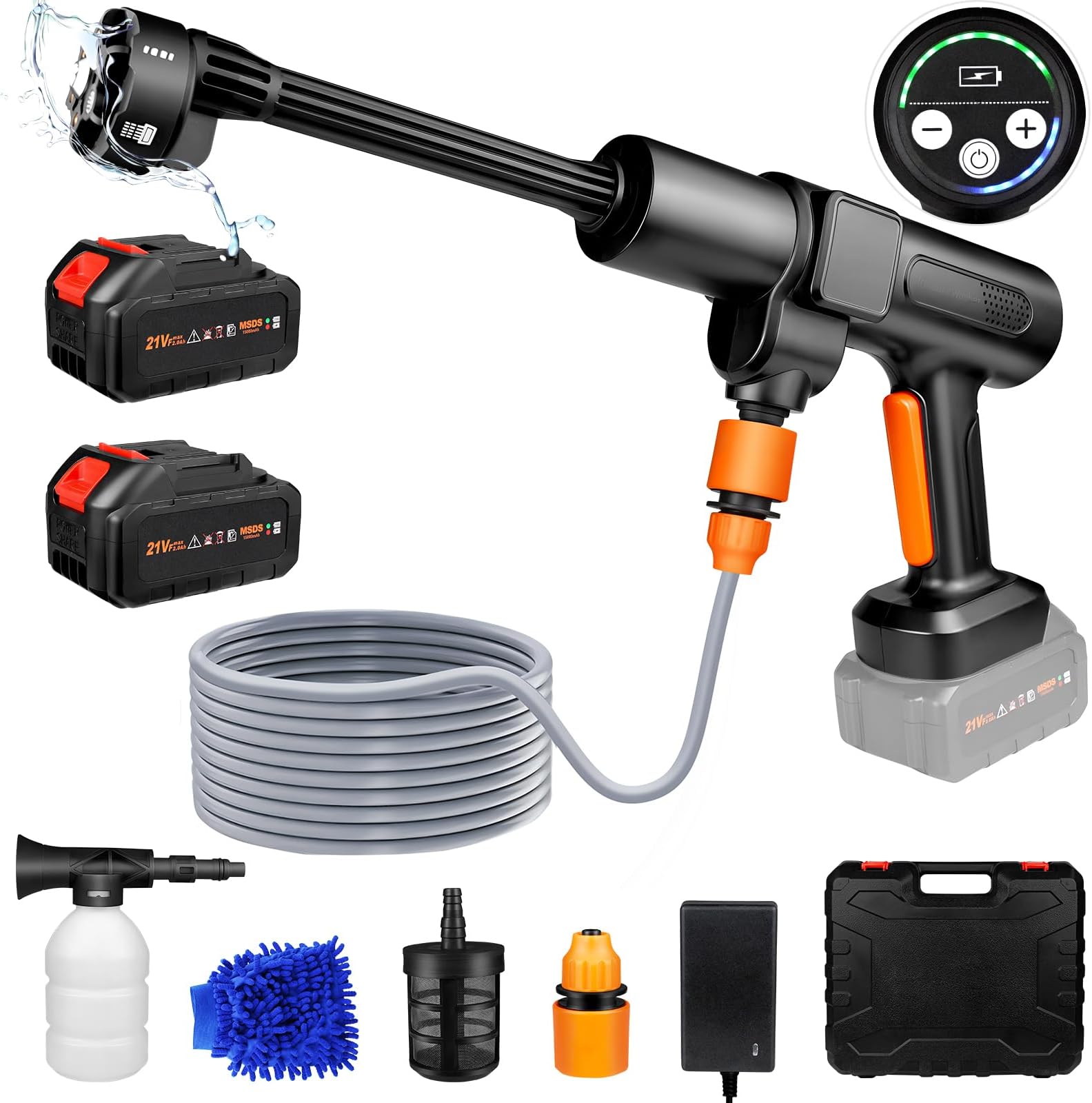 Amazon.com : Portable Pressure Washer, Cordless Pressure Washer with ...