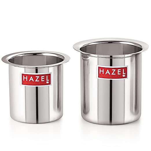 Buy HAZEL Steel Milk Pot Without Lid Set of 2 | 800 ml to 1250 ml ...