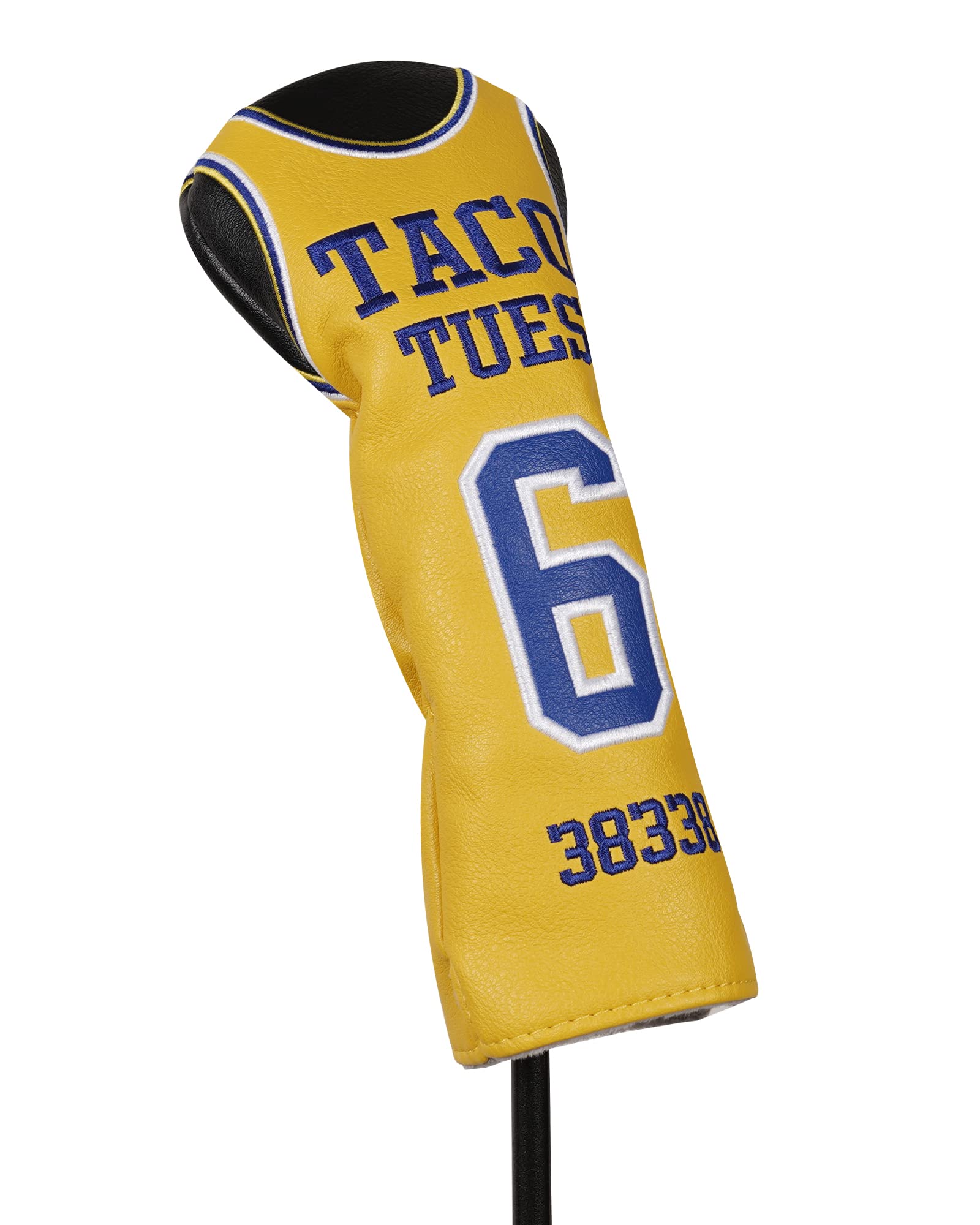 Golf Head Covers Yellow No.6 Golf Headcovers, 460cc Driver Head Covers ...