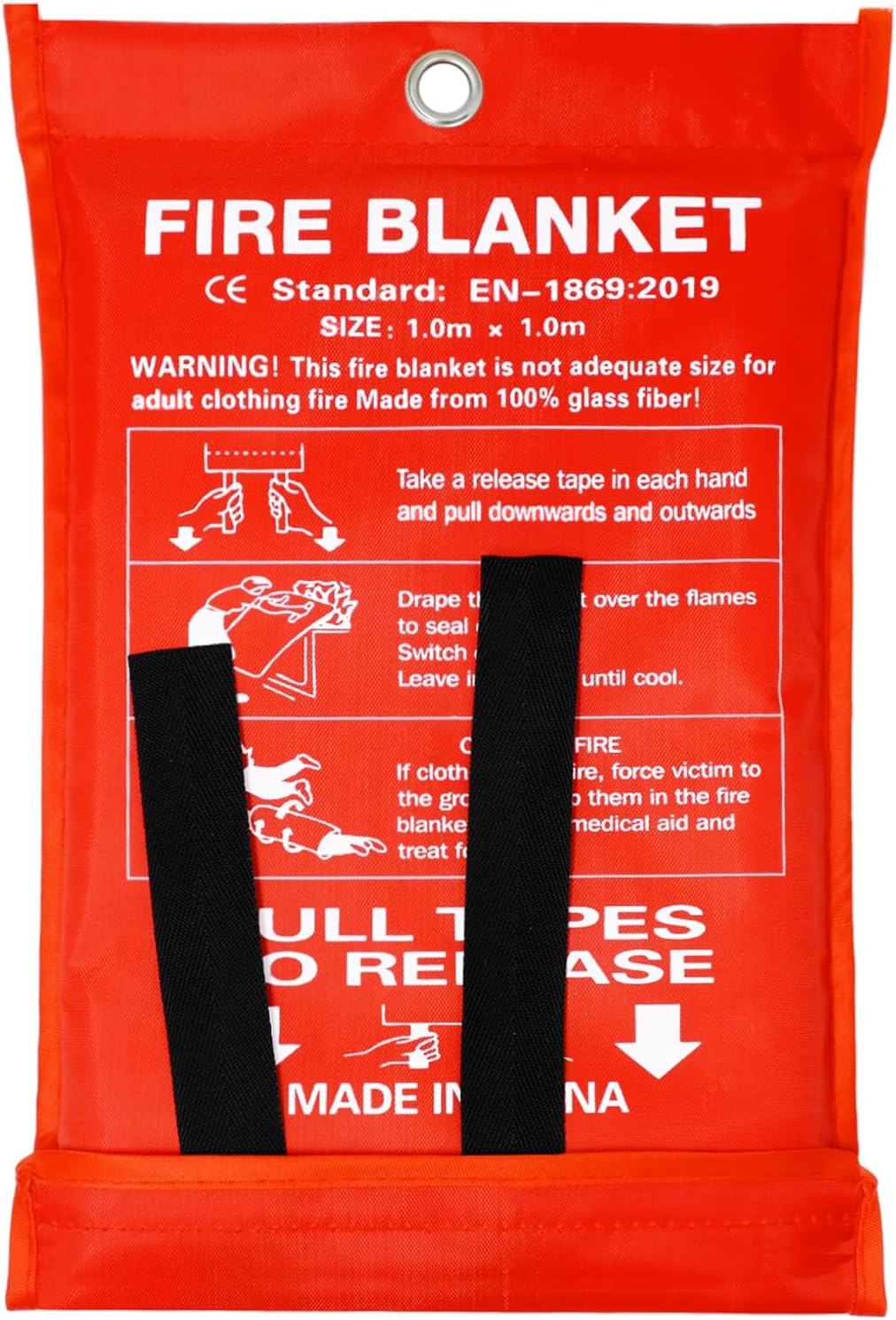 Amazon.com: Emergency Fire Blanket for Home and Kitchen - 1 Pack Fire ...