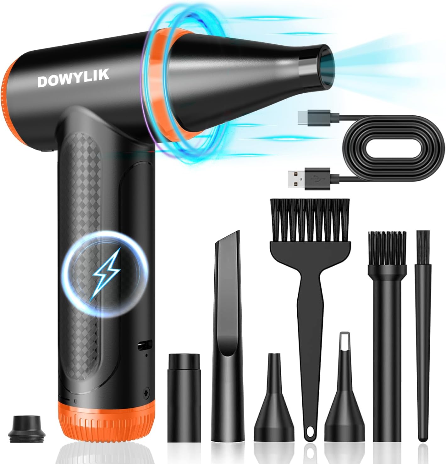 Amazon.com: DOWYLIK Compressed Air Duster - 150000RPM Brushless Motor ...