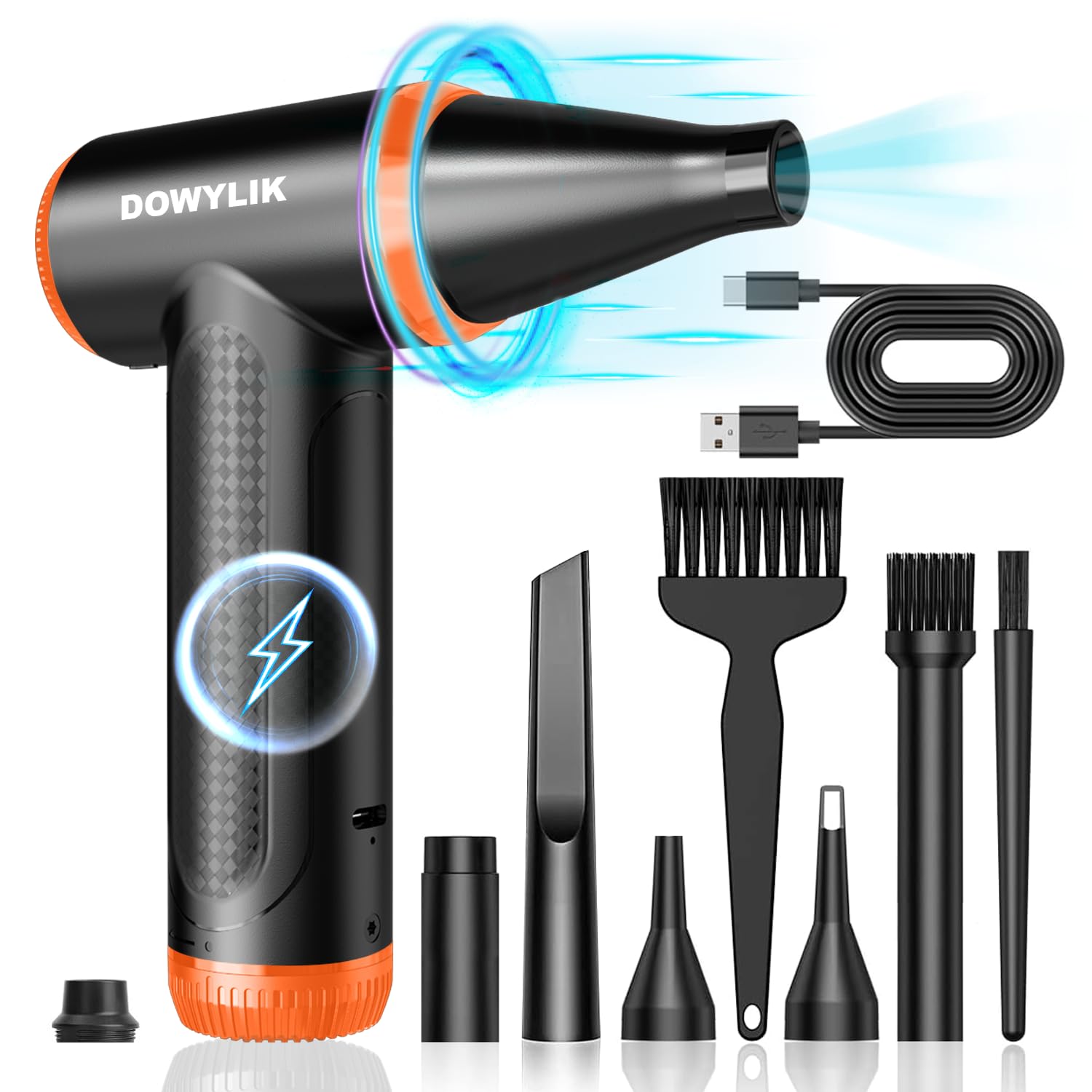 Amazon.com: DOWYLIK Compressed Air Duster, 150000RPM Stepless Speed ...