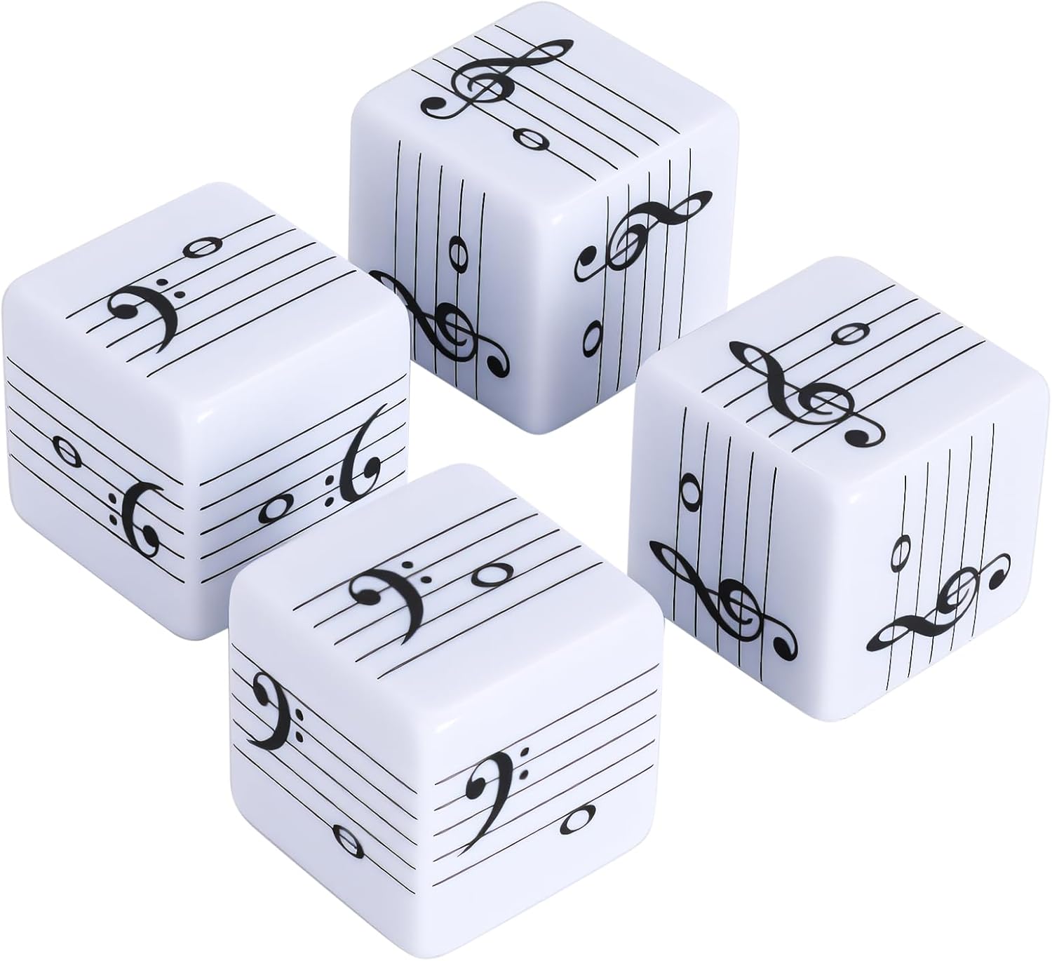 Amazon.com: MLEJIAKJ Fun Five-Line Staff Music Note Dice, Large 25mm ...