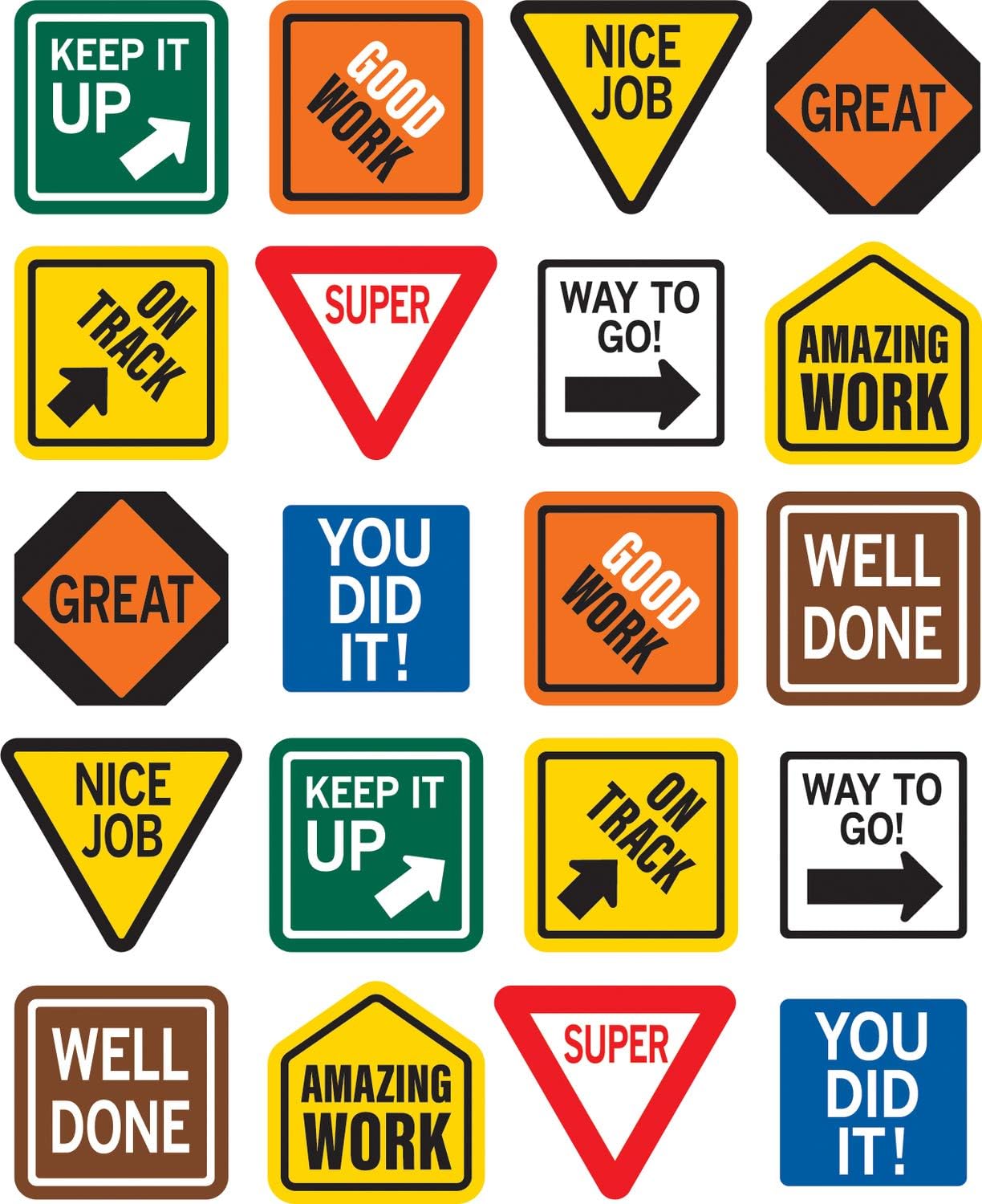 Teacher Created Resources Under Construction Positive Stickers