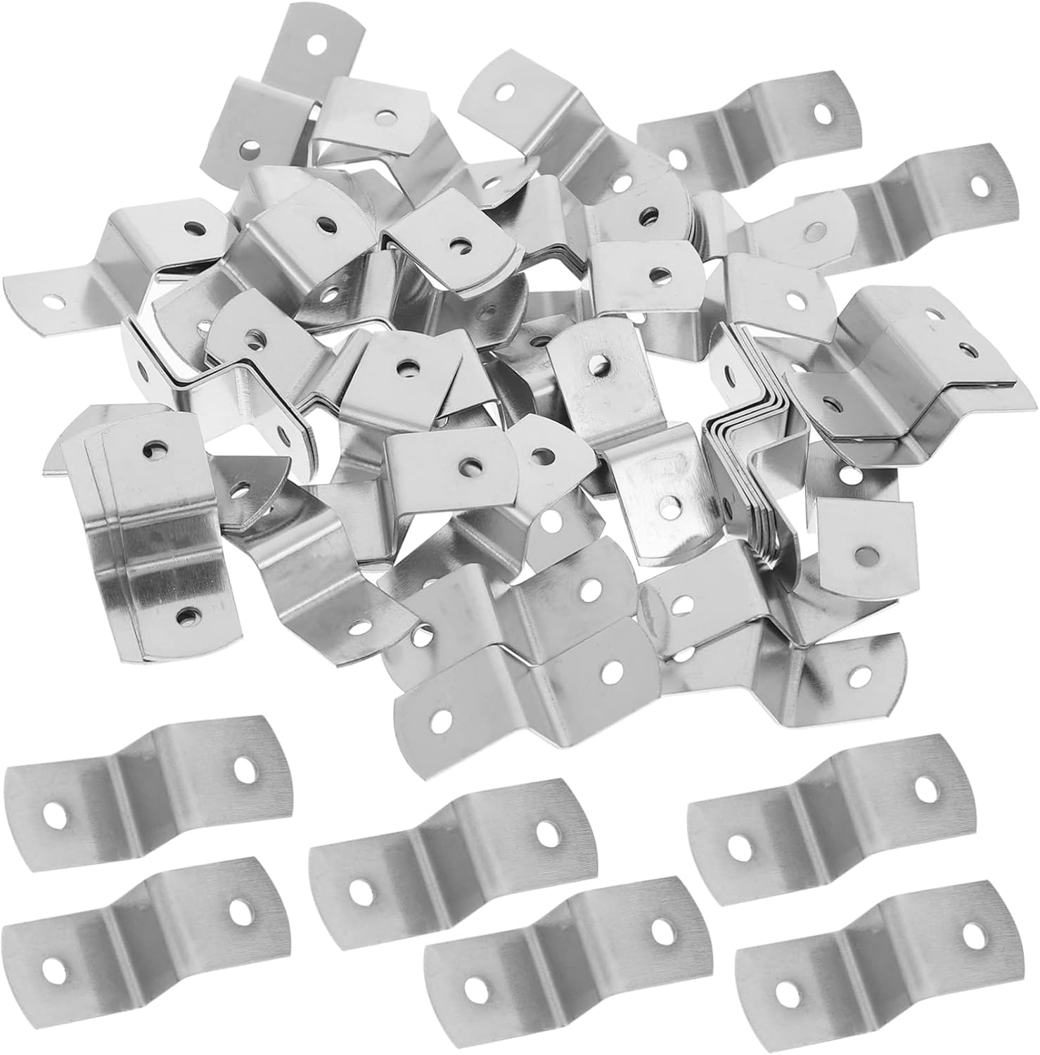 Hemobllo Heavy Duty Iron z Shape Picture Frame Braces Bracket 100pcs ...