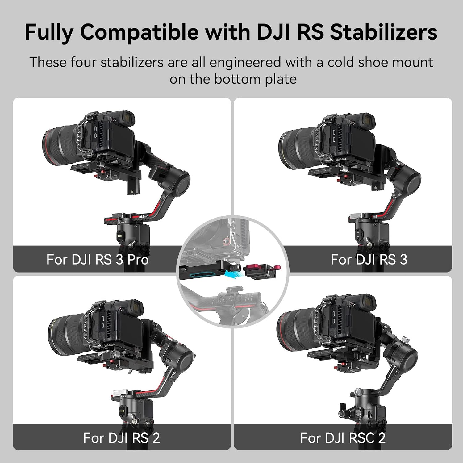SmallRig Mini V Mount Battery Plate for DJI RS 3 / RS 3 Pro/RS 2 / RSC ...
