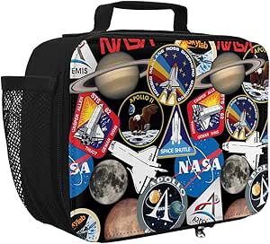 Amazon.com: LOGOVISION NASA Collage Insulated Soft Sided Lunch Box with ...