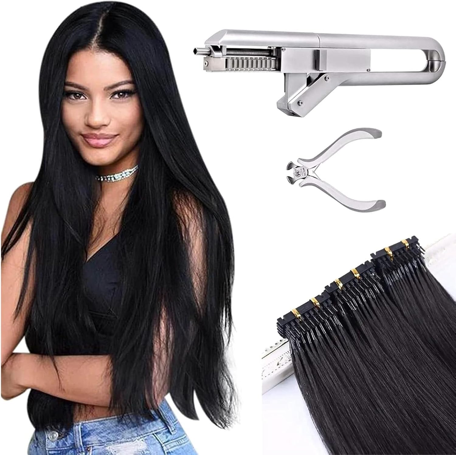 6D-1 Hair Extensions Machine Kit,Hair Extension Gun Professional ...
