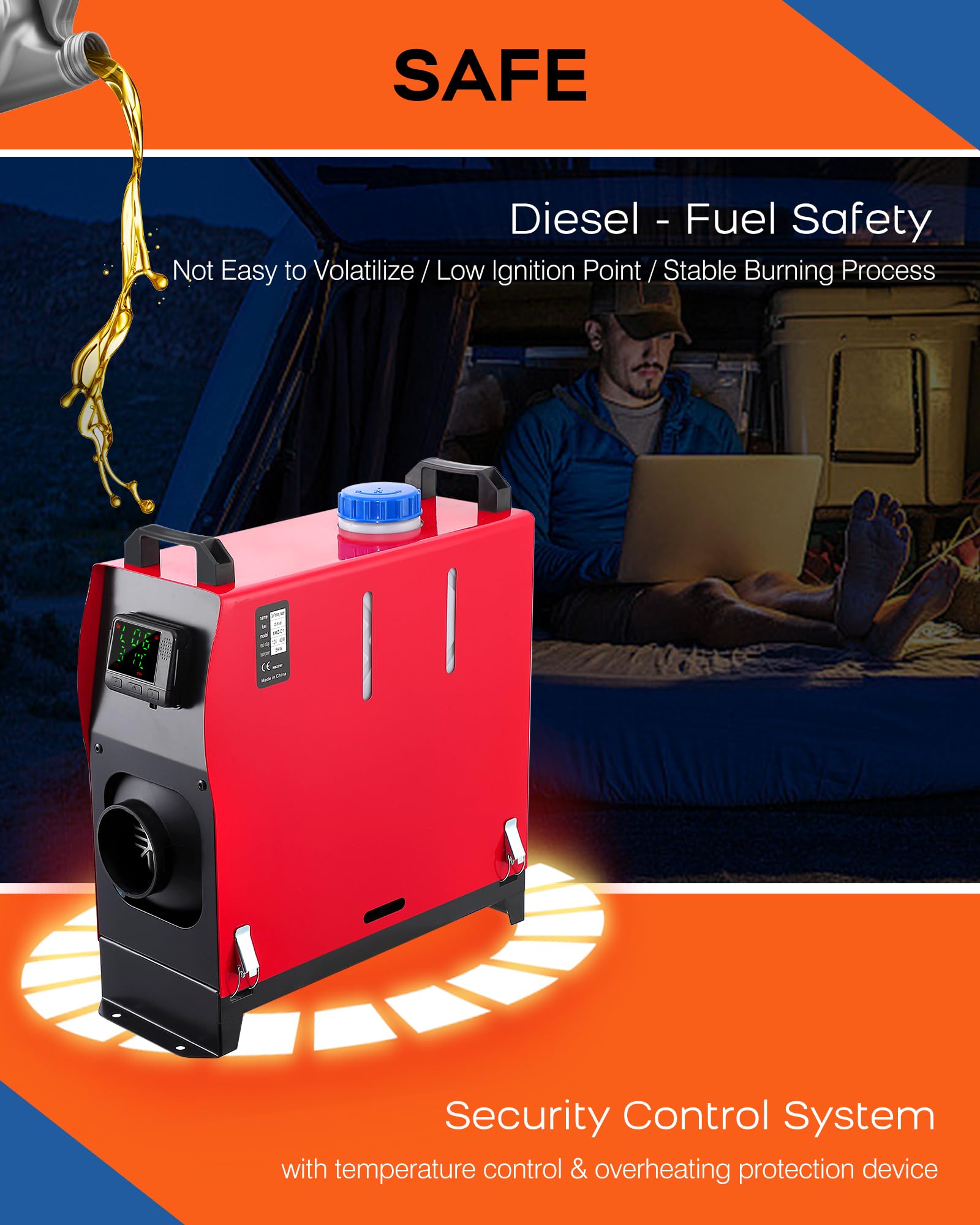 Snapklik.com : 5KW Diesel Heater, Diesel Air Heater All In One 12V ...