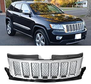Amazon.com: SAIQINGSP Front Grille Compatible with 2011 2012 2013 Jeep ...