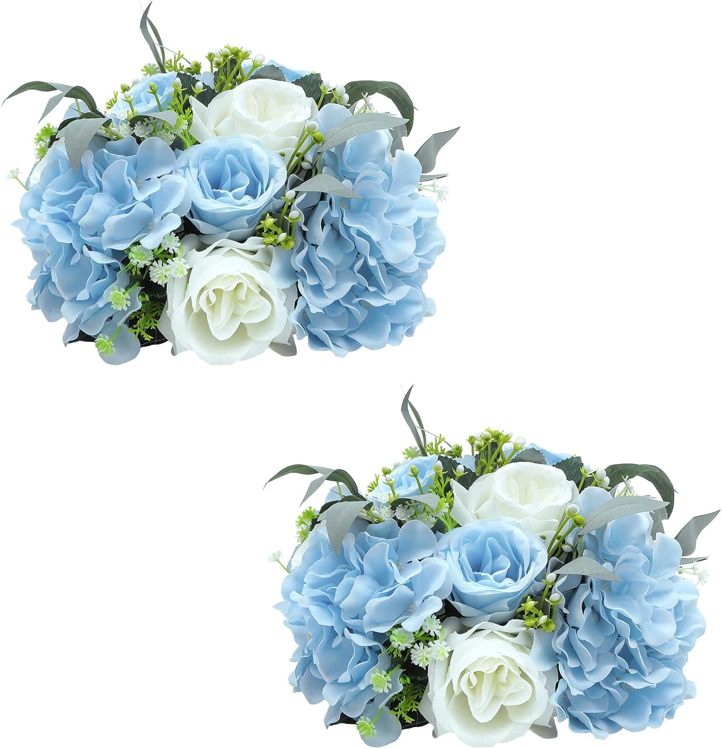 Amazon.com: U'Artlines 2Pcs Flower Ball for Centerpieces Silk Rose ...