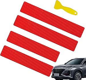 ESSUE Carbon Fiber Car Threshold Sticker - Splashable Door Sill ...