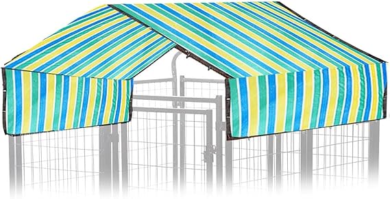Amazon.com: JK-GMTE Upgrade Dog Kennel Cover Mesh Shade Panel with ...